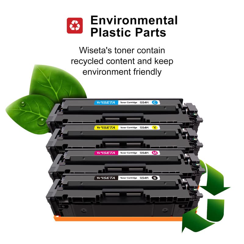 054 Toner Cartridge Set, Compatible for Canon 054H Cartridge CRG 054 to use with ImageClass LBP622Cdw MF644Cdw MF642Cdw MF640C LBP620 Toner Printer, Complete 4-Color