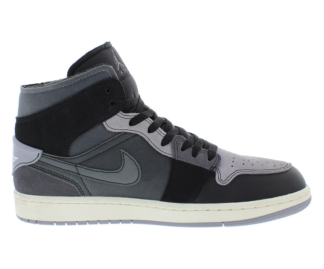 Jordan Mens Air 1 Mid SE Craft DM9652 001 Inside Out - Black - Size 9.5