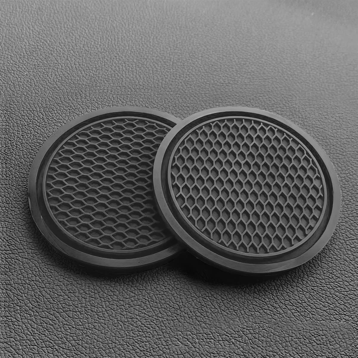 Car Cup Holder Coaster, 4 Pack Non-Slip Insert Coasters, Universal Durable Auto Cup Mat, 2.75 Inch Flexible Silicone Pad for Car Interior, Vehicle Accessories for Men and Women