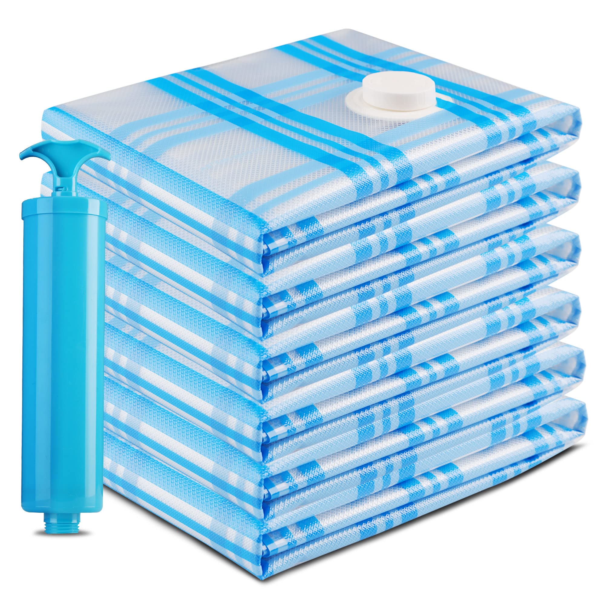 Vacuum Storage Bags, 6 Jumbo Space Saver Vacuum Seal Storage Bags for Clothes, Clothing, Comforters and Blankets