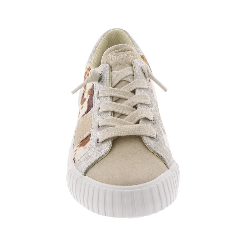 Blowfish Malibu Wave Cream Spots Pony/Anny/Ice Microsuede/Gold 7.5 M