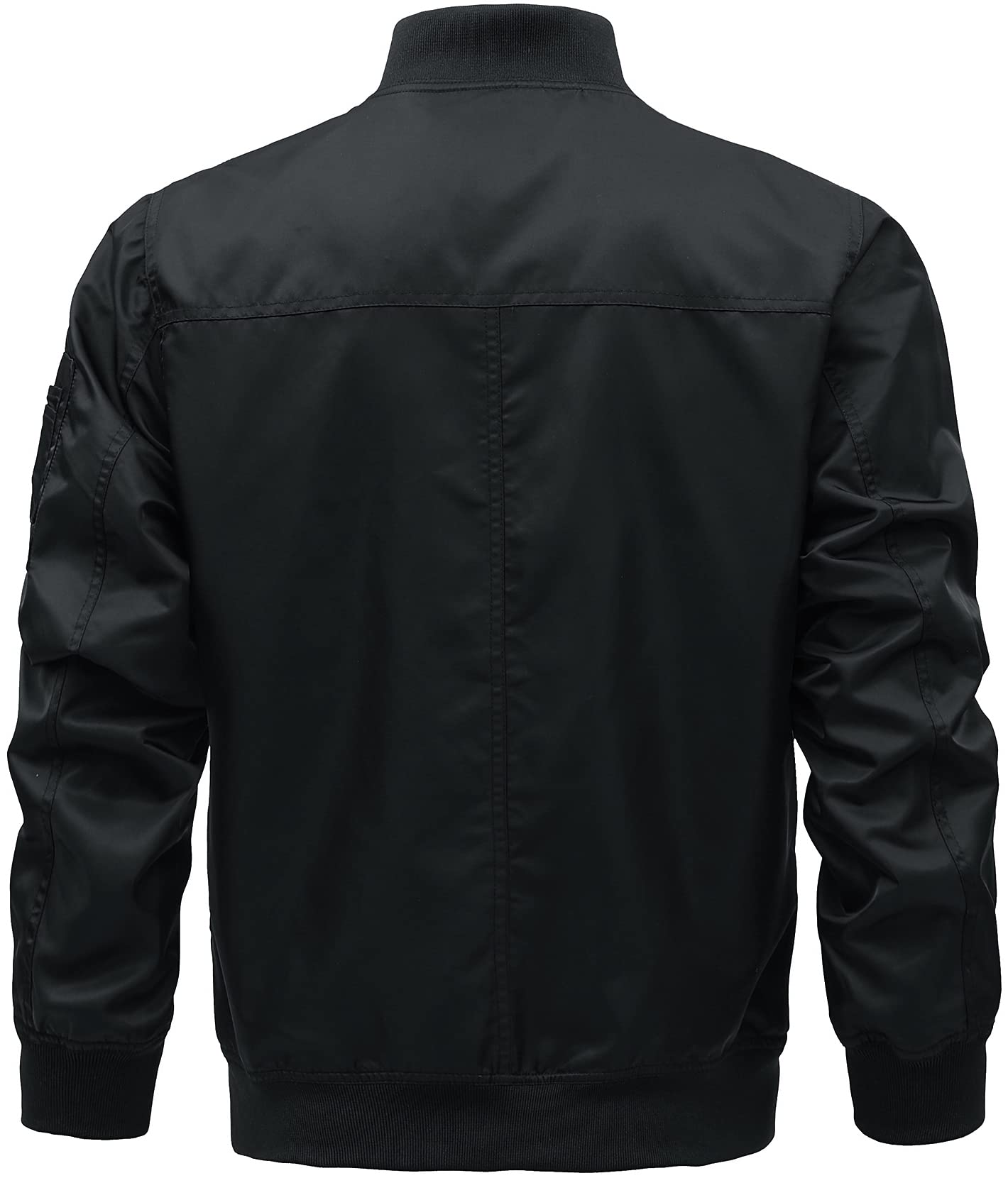 MOERDENG Men's Lightweight Bomber Jacket Outdoor Windbreaker Varsity Jacket Softshell Coat