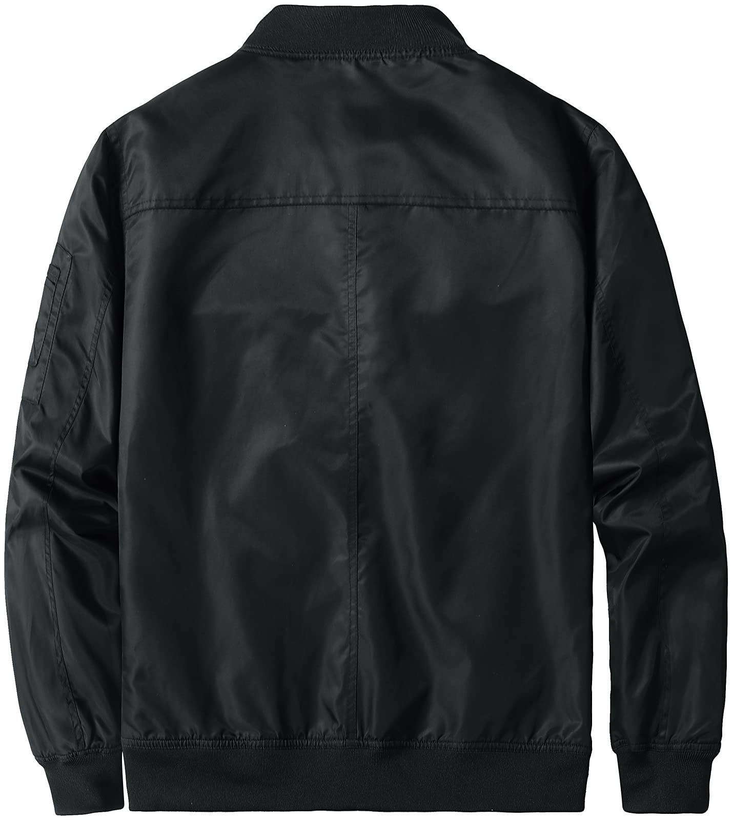 MOERDENG Men's Lightweight Bomber Jacket Outdoor Windbreaker Varsity Jacket Softshell Coat
