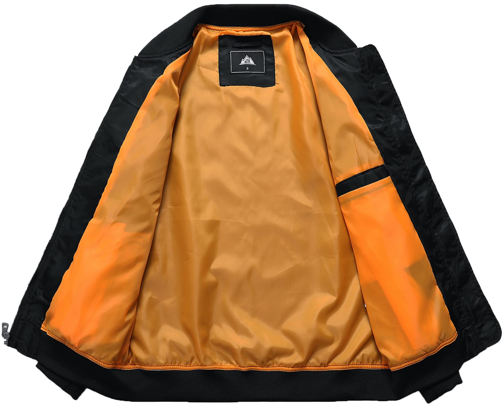 MOERDENG Men's Lightweight Bomber Jacket Outdoor Windbreaker Varsity Jacket Softshell Coat
