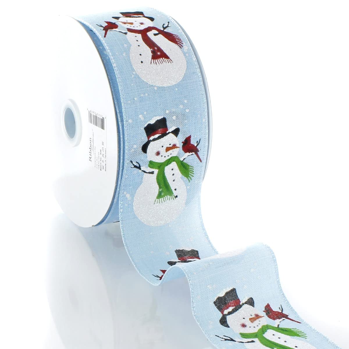 Ribbon Traditions Winter Snow Much Fun Wired Ribbon 2 1/2" by 10 Yards