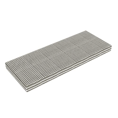 ROFIELTY Custom Outdoor Bench Cushion, Soft Bench Cushions for Outdoor Furniture, Durable Stain Resistant Outdoor Bench Seat Cushion, Window seat Cushions (Custom Size). (Square Curry, 30x14x2.5)