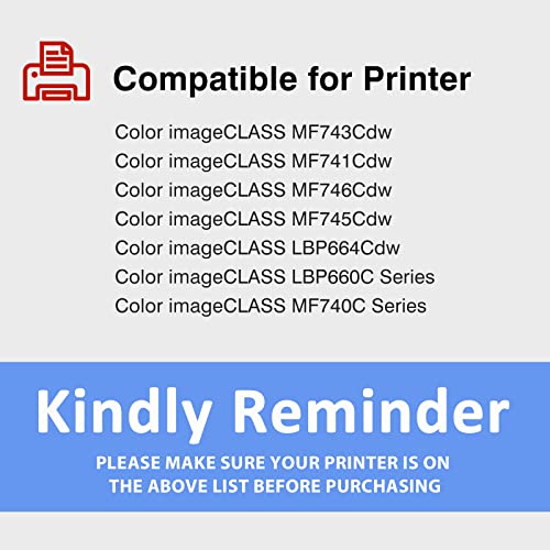 055 055H Black Toner Cartridge 2 Pack Compatible Replacement for Canon 055 055H for Canon Color ImageCLASS MF743Cdw MF741Cdw MF743 MF741 MF746Cdw MF740C MF745Cdw LBP664Cdw Printer Ink