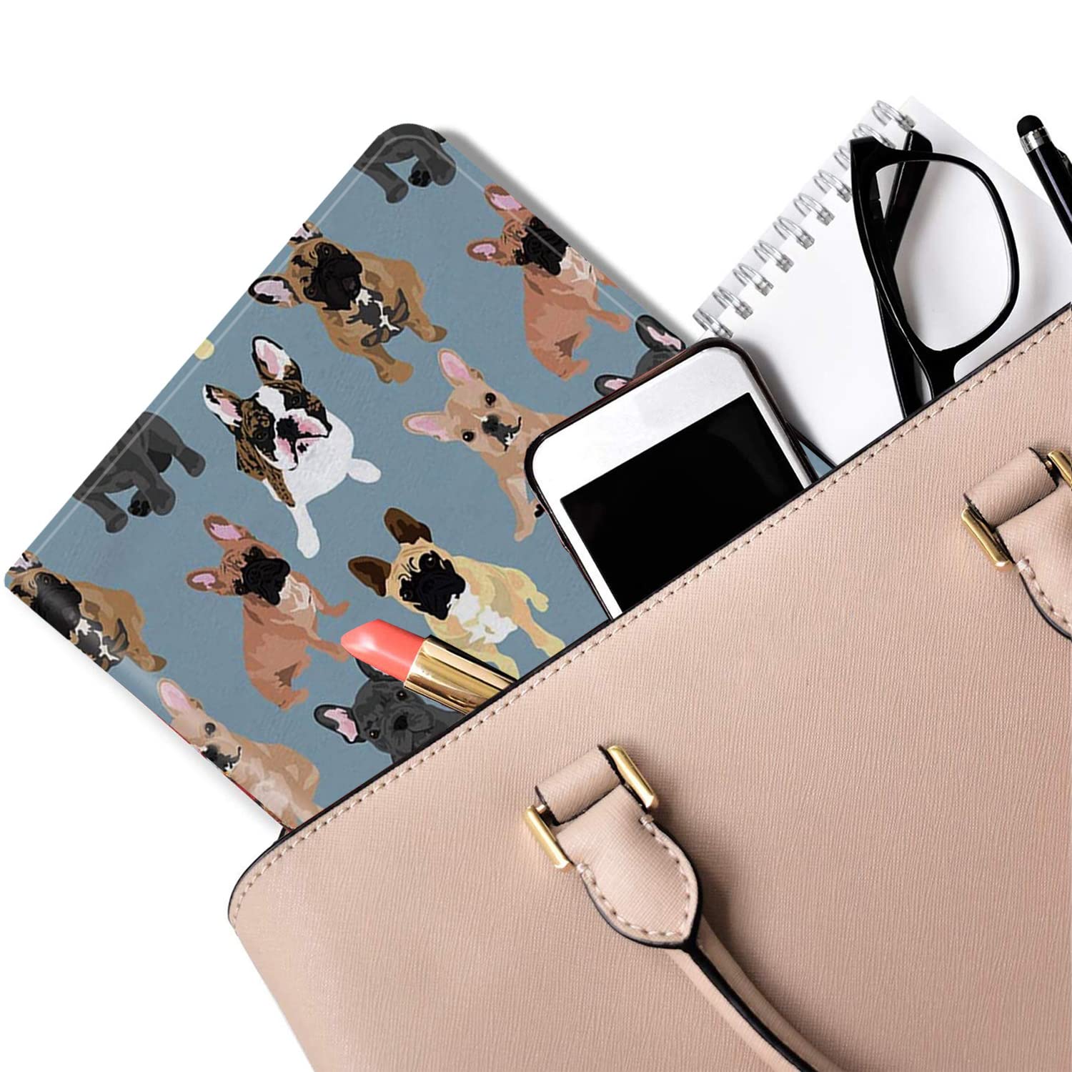 for Samsung Galaxy Tab A8 10.5-inch Case, Ultra-Thin Multi-Angle Bracket Full Body Case with Wake/Sleep Function, for Samsung Galaxy A8 2022 [SM-X200/X205/X207] - French Bulldogs