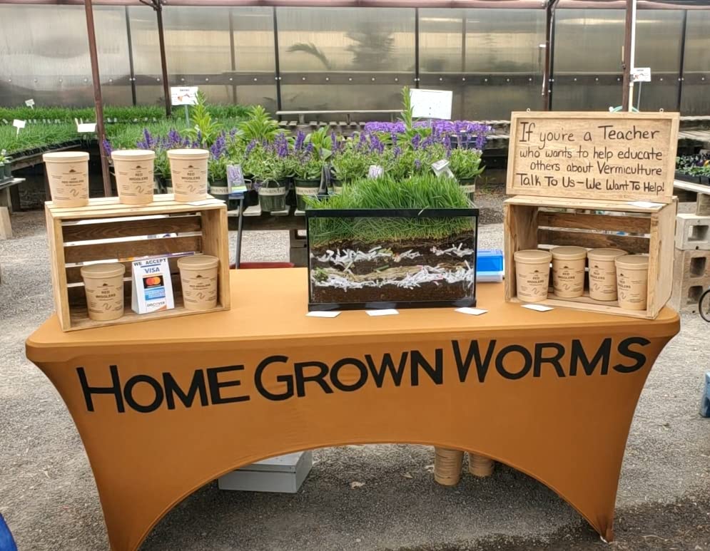 HomeGrownWorms.com - 100+ Live Red Wiggler Worms, from Certified Organic Farm + Free Care Sheet! 100% Compostable Packaging! Sustainably Raised - Fast Live Delivery! Eisenia Fetida