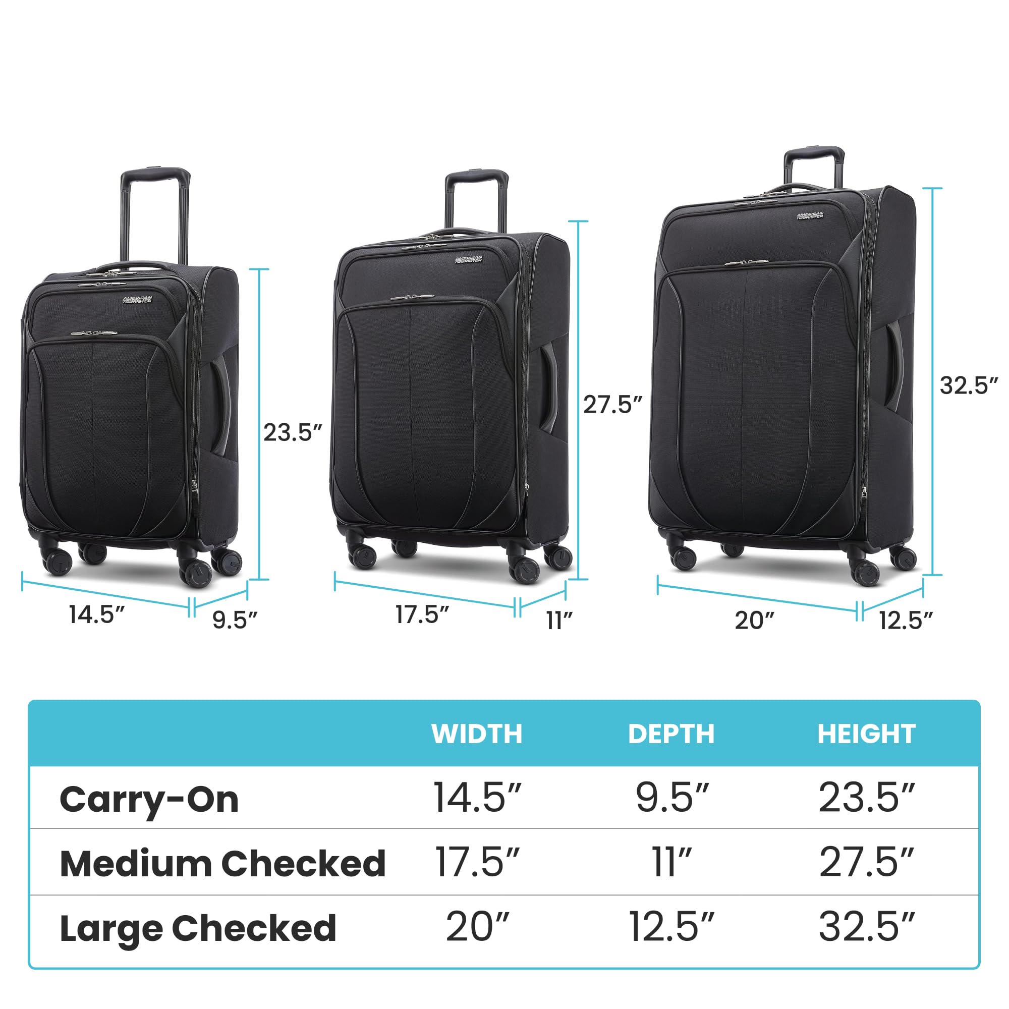 American Tourister 4 KIX 2.0 Expandable Softside Luggage with Spinner Wheels, 24 SPINNER, PURPLE ORCHID