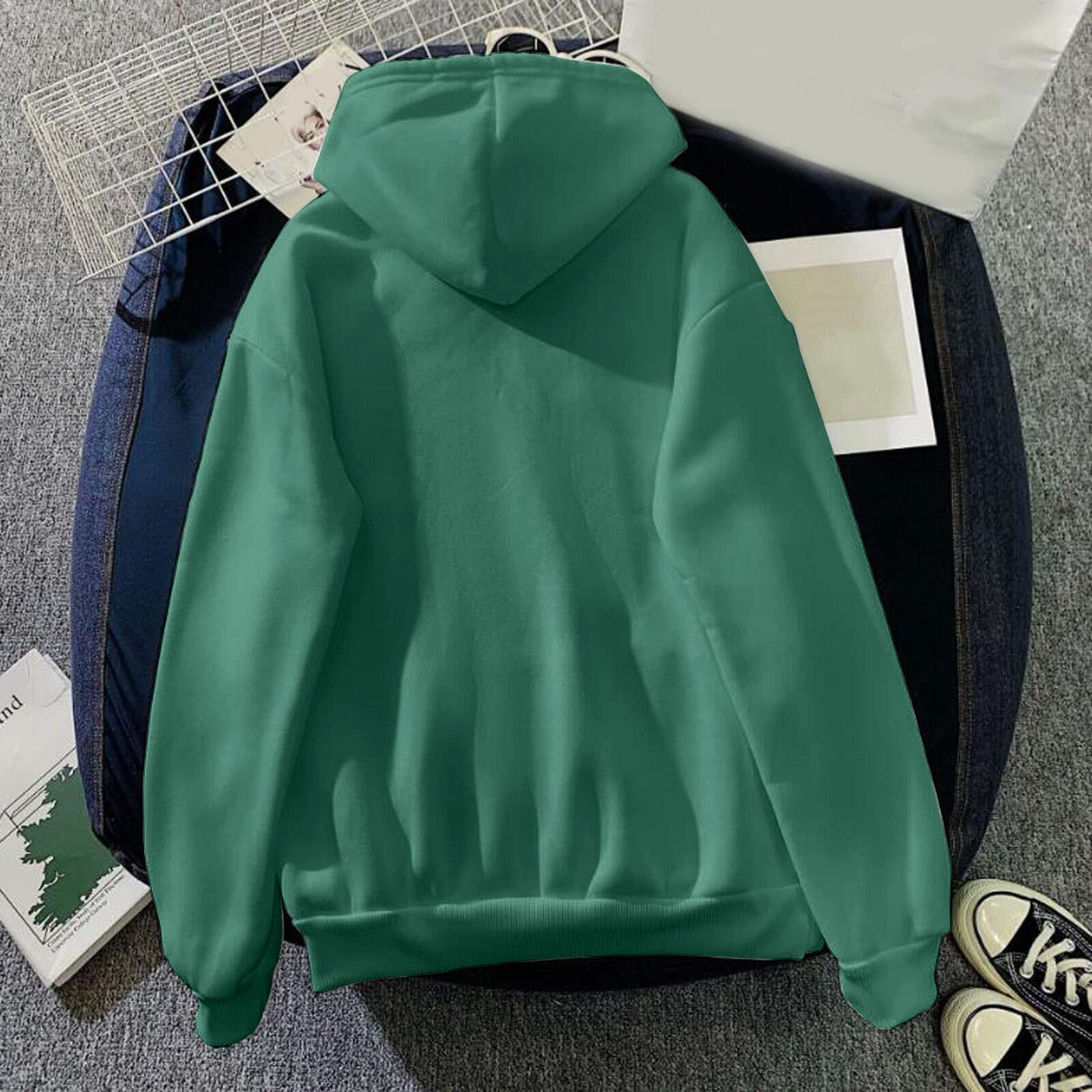 Ollysqiar Women's Cotton Polyester Long Sleeve Sweatshirt