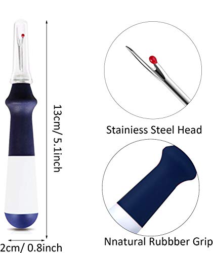 3 Pieces Ergonomic Grip Seam RipperĀ , Colorful Large Thread Remover for Sewing Crafting Removing Embroidery Hems and Seams