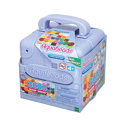 Aquabeads Mega Bead Trunk Refill Pack, Arts & Crafts Bead Refill Kit for Children - Over 3,000 Beads Included
