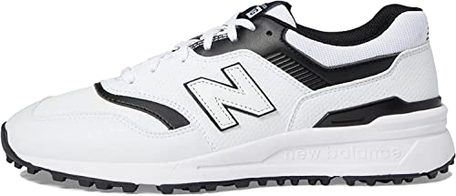 New Balance Mens 997 Sl Golf Shoe, White, 11 US