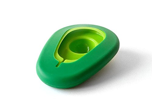 Food Huggers Avocado Huggers 2pc Silicone Reusable Avocado Savers with Pit Storage | BPA Free, Dishwasher Safe Holder | Large & Small Set