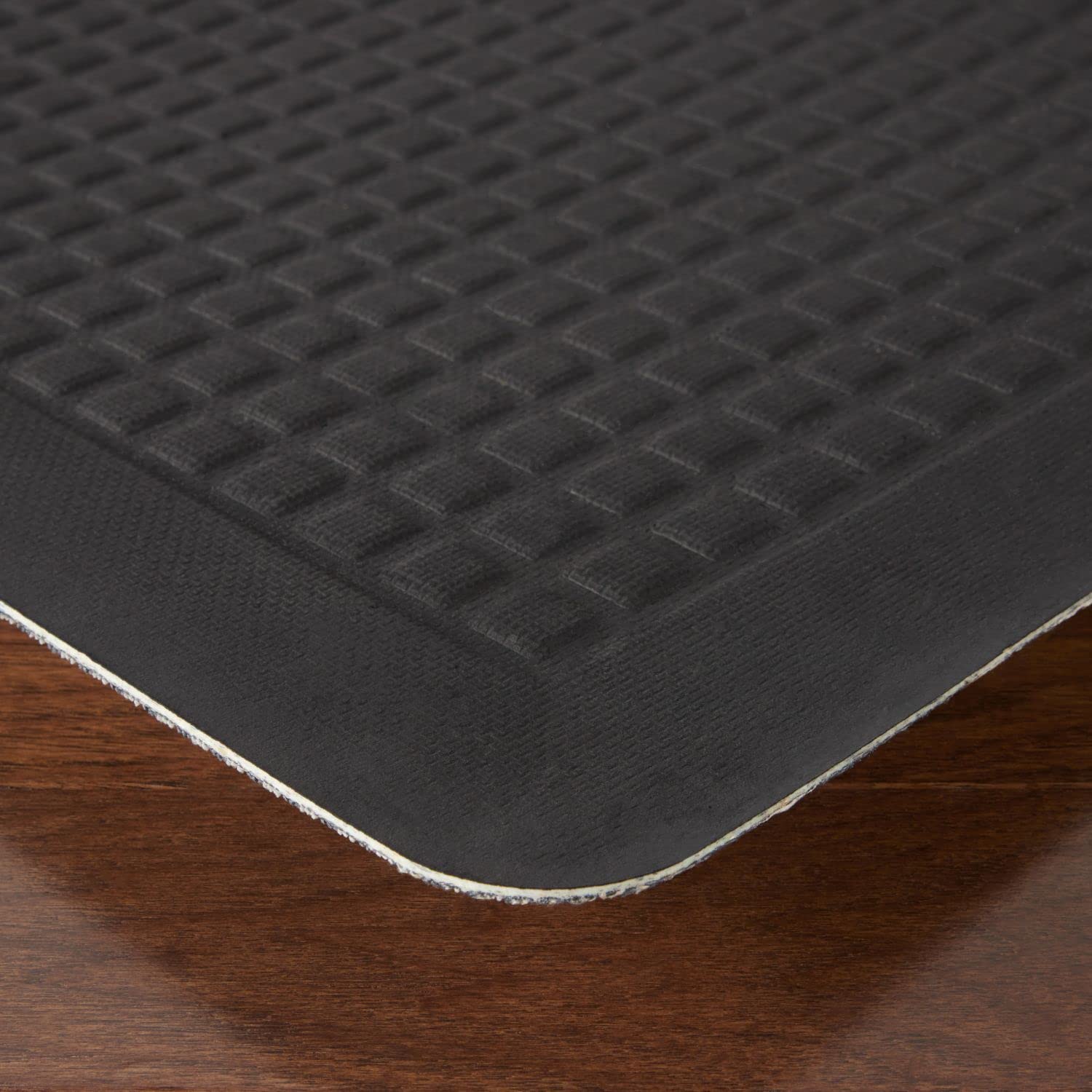 Martha Stewart Mira Modern Heathered Anti-Fatigue Air-Infused Kitchen Mat, Spice Red, 19.6"x39"