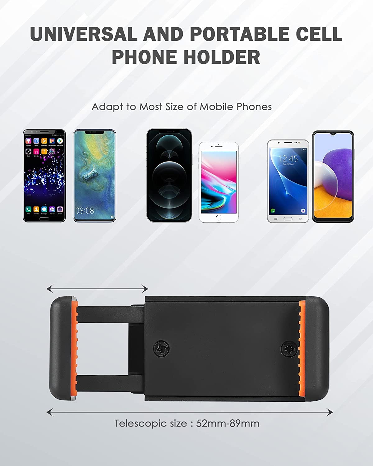 Camera Tripod with Travel Bag, Cell Phone Tripod with Wireless Remote and Phone Holder, Compatible with All Cameras, Cell Phones, Tiktok,Projector, Webcam, Spotting Scopes