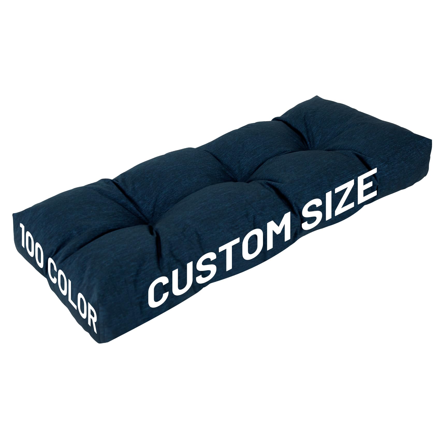 Lokex Bench Cushion,Custom Size 90+Color Non-Slip Thick and Breathable Bench Cushions for Indoor/Outdoor Furniture,Tufting Window Seat Cushions Indoor