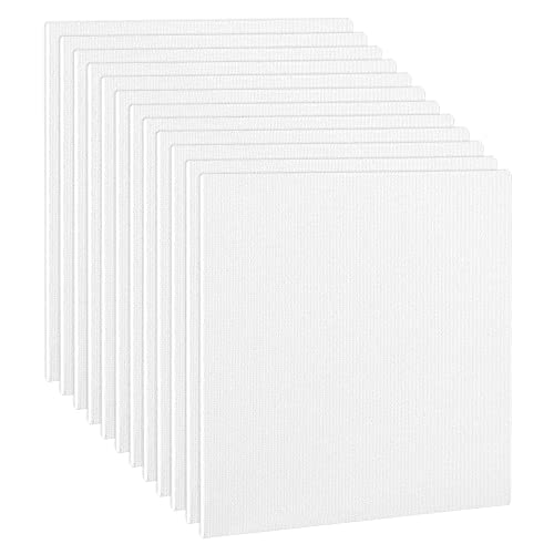Amazon Basics Painting Canvas Panels, 12 Pack, 6"X6"