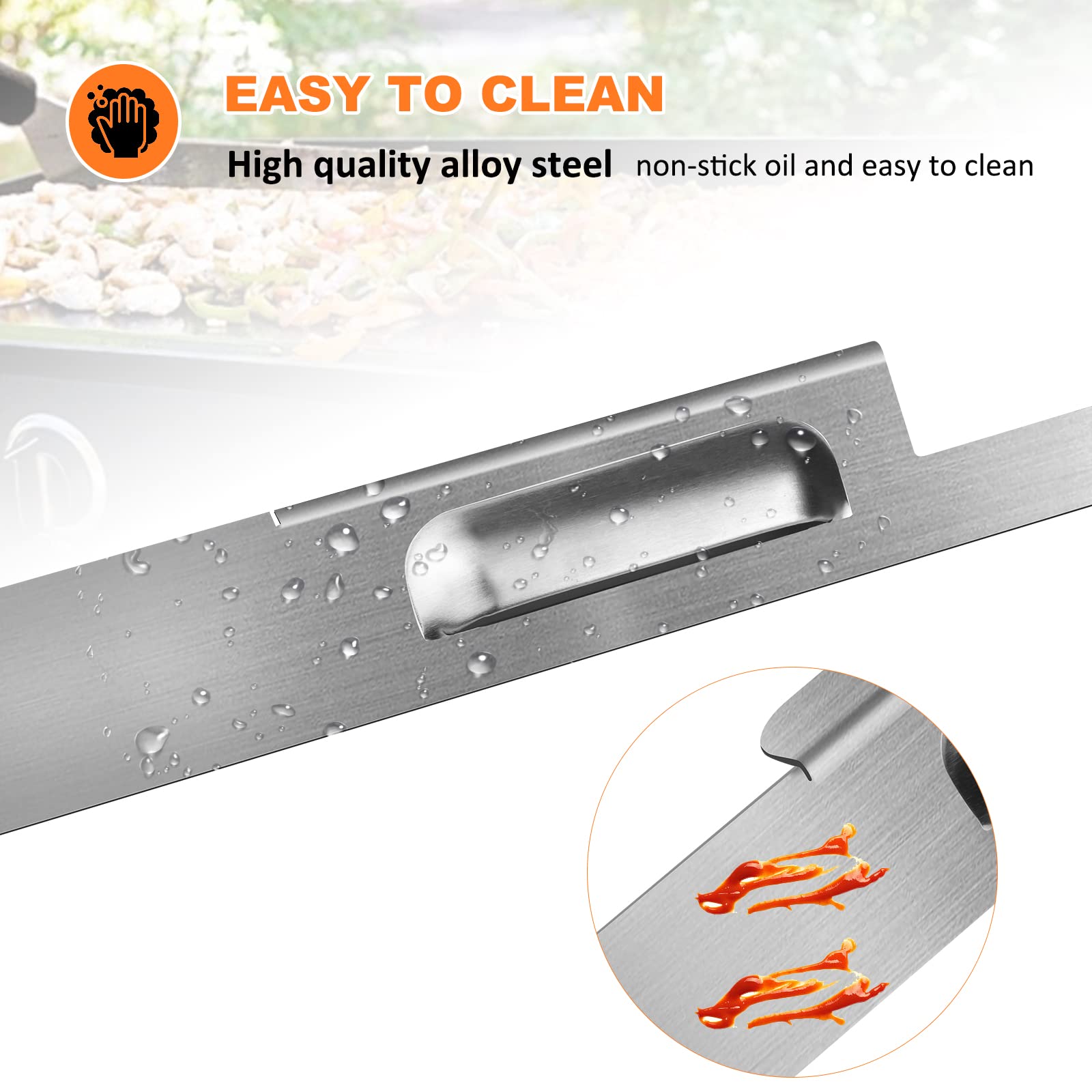 Wind Guard for Blackstone 22 Inch Griddle Stainless Steel Magnetic Wind Screen,Flat Top Grill Accessories,Compatible with Rear Grease Cup, Hood and Side Shelf