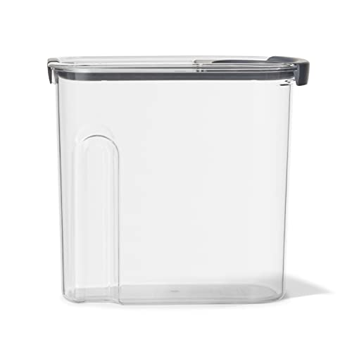 Rubbermaid Brilliance Cereal Food Storage Container with Flip Top Spout, Dishwasher Safe, Clear