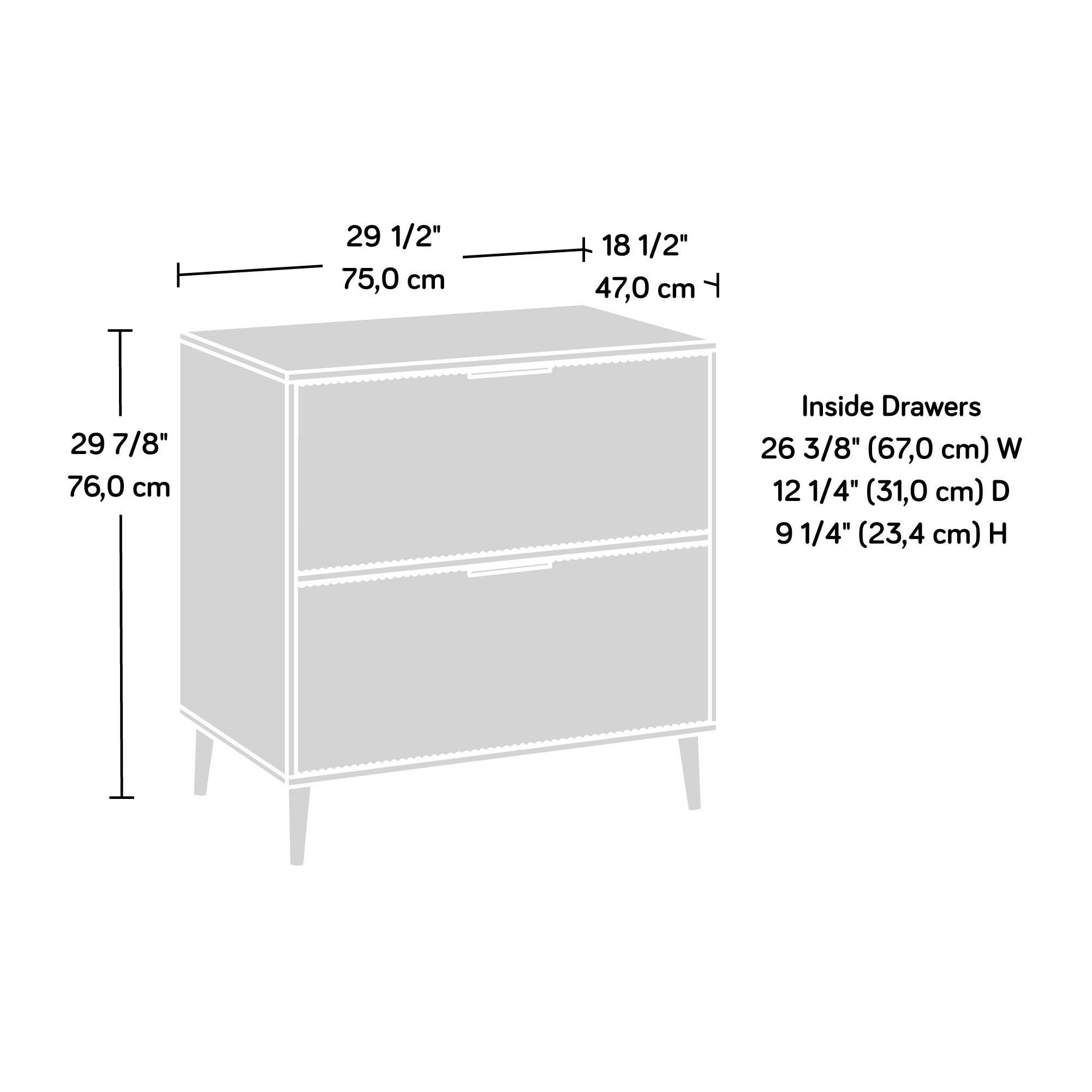 Sauder Ambleside Lateral File, Serene Walnut Finish