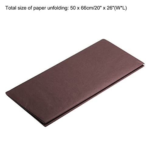 MECCANIXITY 20 Sheets Large Gift Wrap Tissue Paper Pastel Bulk Brown 20 x 26 inch for Gift Bags Wrapping, Wedding, Party, Favor Decor, DIY Crafts