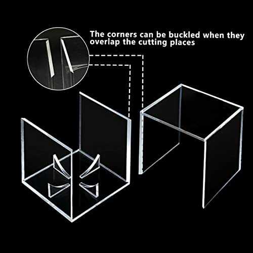 Baseball Display Case Acrylic Cube - UV Protected Acrylic Baseball Holder, Display Case for Autographed Baseball, Tennis Ball, Golf Ball, Billiard Ball, Memorabilia Display Cases (1 Pack)