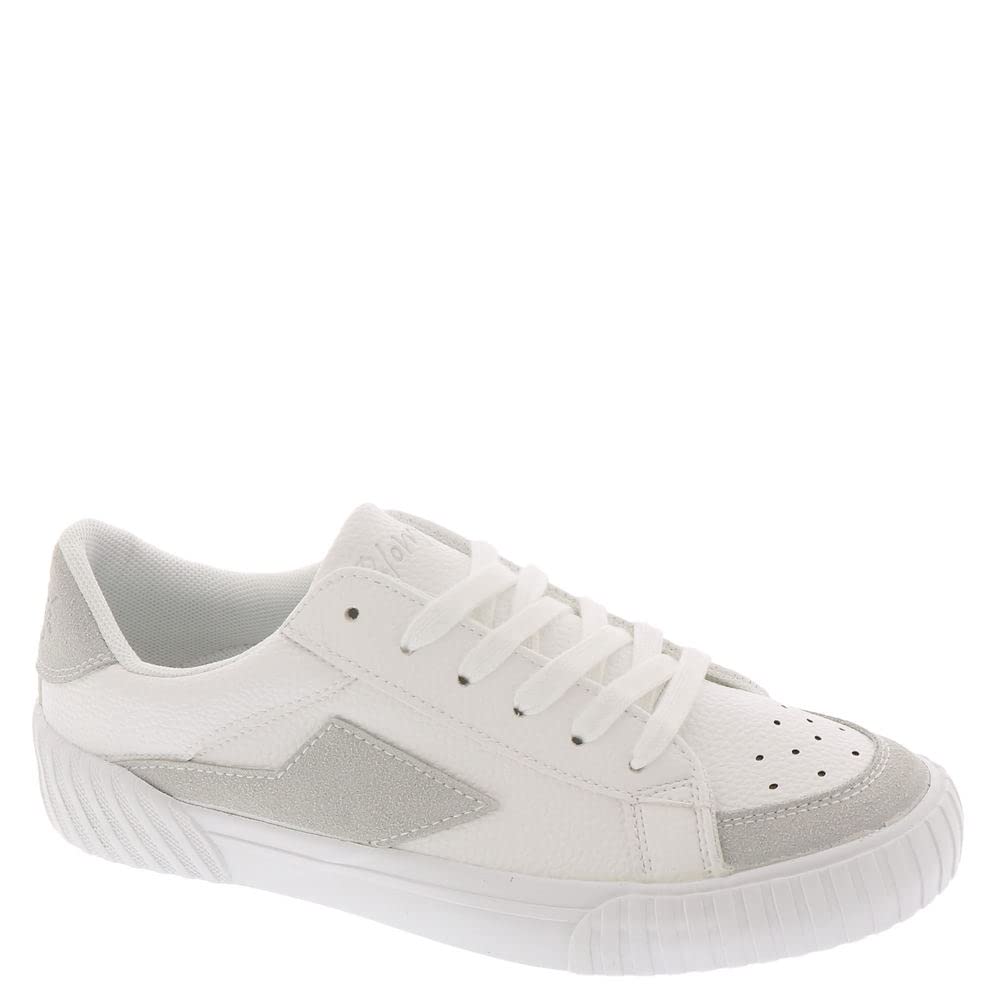 Blowfish Malibu Willa White Tumble/Light Grey Faux Suede 7 M