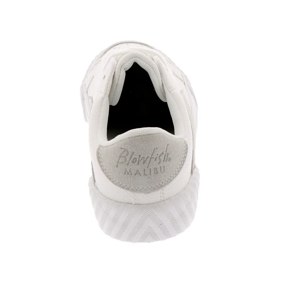 Blowfish Malibu Willa White Tumble/Light Grey Faux Suede 7 M