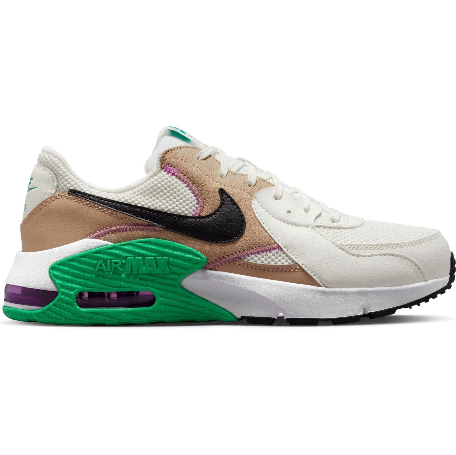 Nike Air Max Excee Mens Shoes Size 10.5, Color: Sail/Black/Hemp/Stadium Green