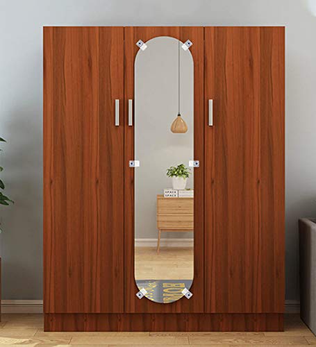 BAGTeck 22 Sets of Mirror Holder Clips Kit,Crystal Clear Plastic Mirror Clip, Mirror Holder Clips Glass Retainer Clips Kit,Mirror Hanging kit with Screws and Fixed Mirror Box Door