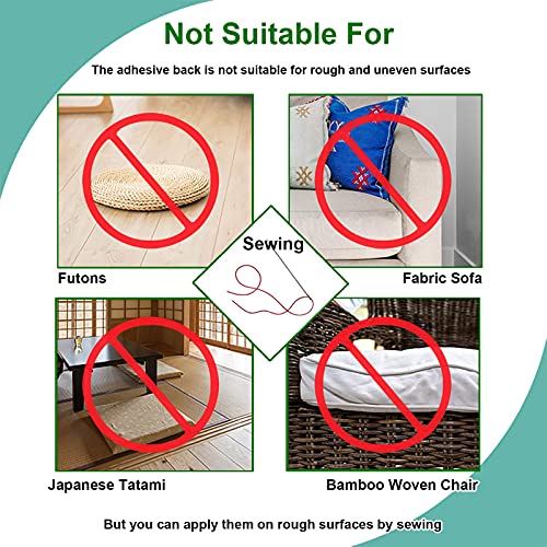 TEUVO Couch Cushion Non Slip Pads to Keep Couch Cushions from Sliding, Hook and Loop Tape with Adhesive for Smooth Surfaces, 2m Long and 11cm Wide
