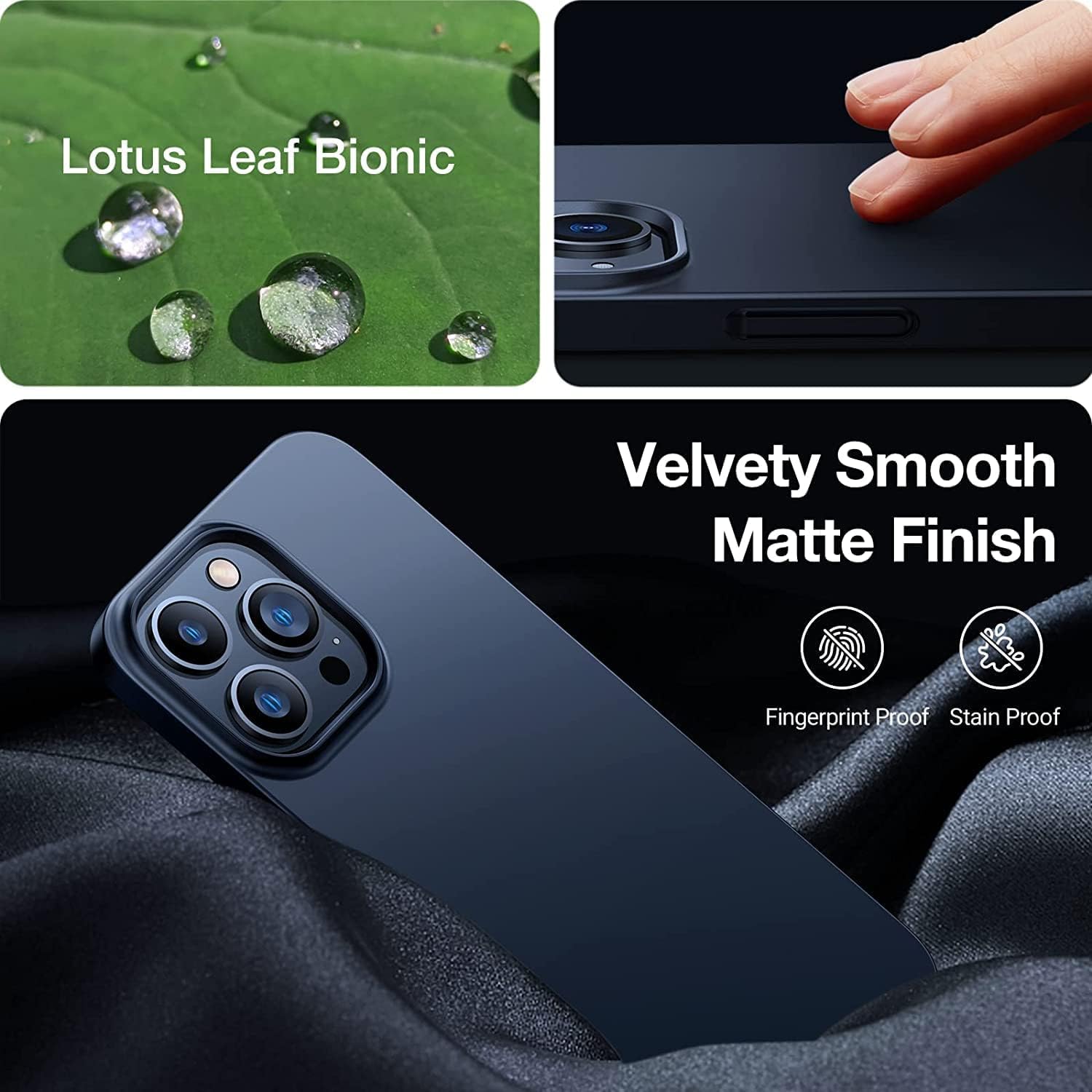 TORRAS Magnetic Slim Fit for iPhone 13 Pro Case Ultra Thin Compatible with MagSafe Velvety Touch Matte Hard PC Cover Protective Anti-Fingerprint Anti-Scratch for iPhone 13 Pro Phone Case, Black