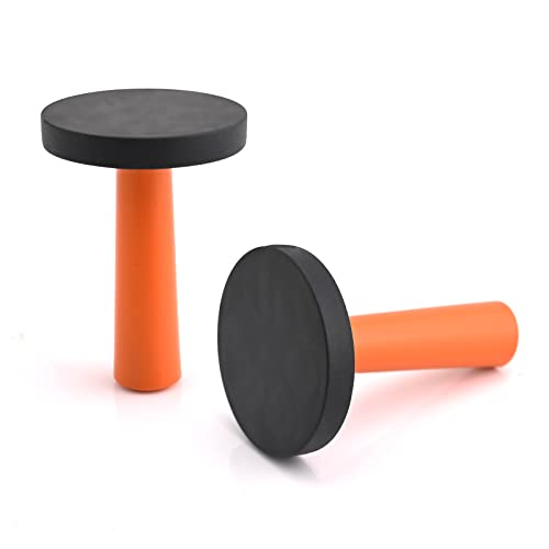 EHDIS Vinyl Wrap Magnets for Cars - Magnet Holder Window Tint Tool for Sign Vinyl, Car Wrapping & Crafts Sign Making - Orange, Pack of 8
