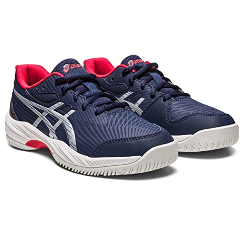 ASICS Kid's Gel-Game 9 Grade School Tennis Shoes, 4, Midnight/Pure Silver