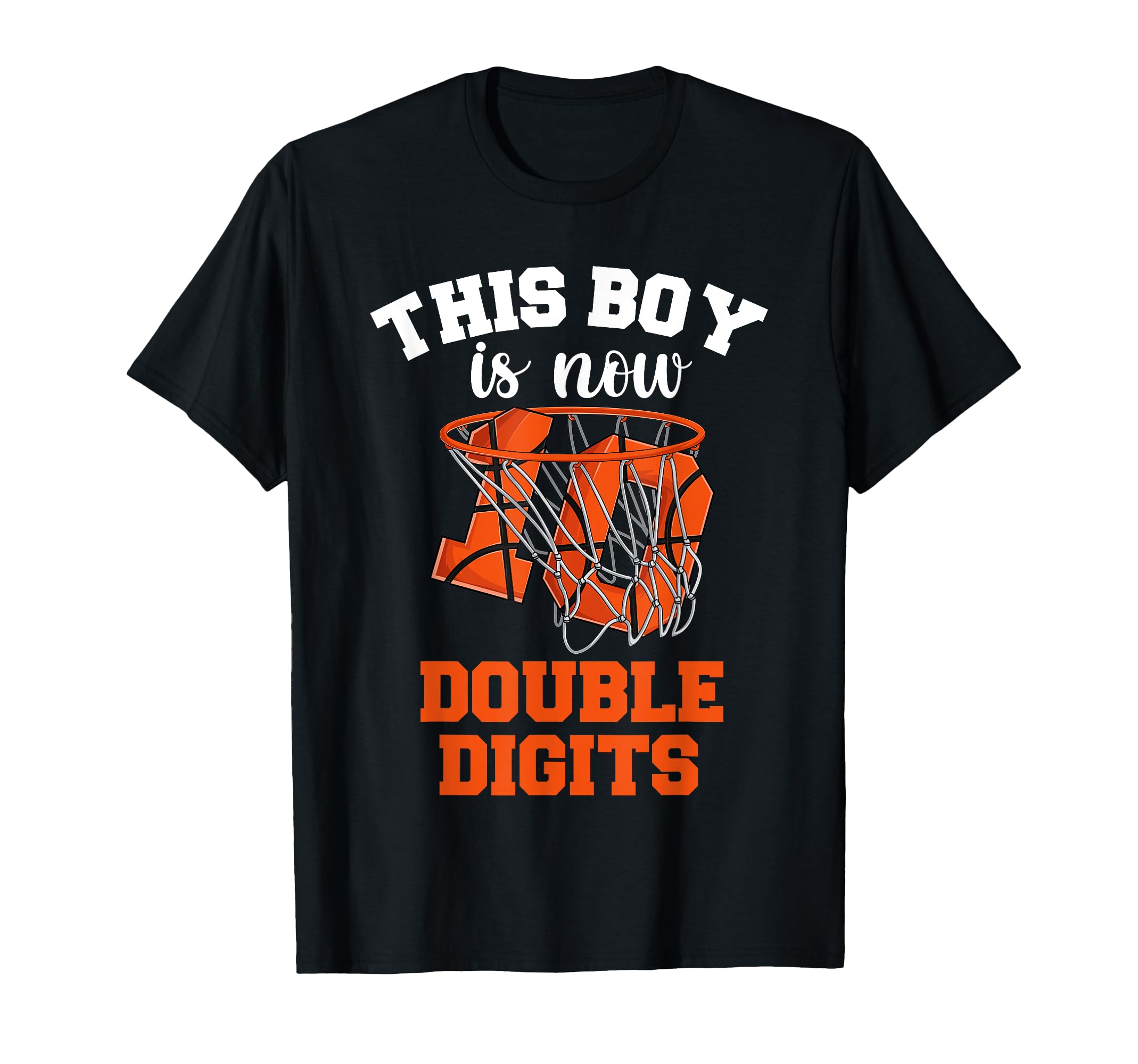 Basketball 10 Year Old Birthday Boy Shirt, Double Digits T-Shirt