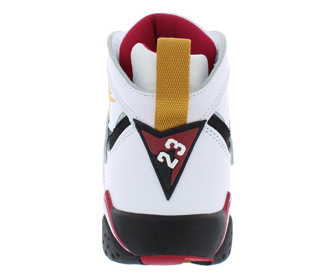 Jordan Air 7 Retro BG (Big Kid) White/Black/Cardinal Red/Chutney 6.5 Big Kid M