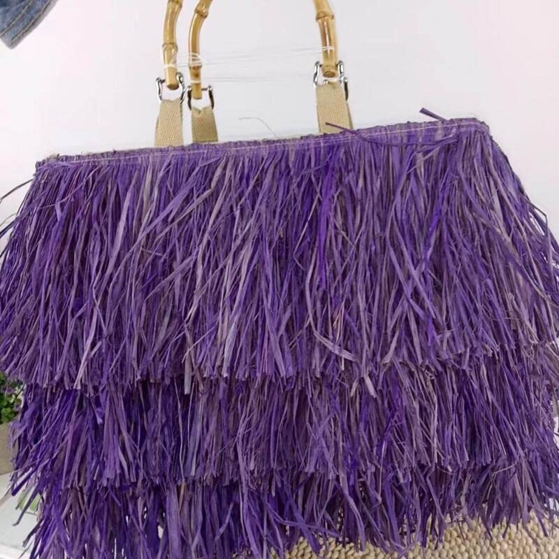 ENUDKON 91M / Barrel Cotton Lafite Grass Yarn Summer 100% Natural Fiber DIY Woven Straw hat Bag Yarn (Color : 18-Bright Color)