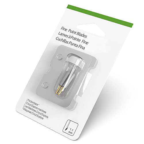 2 PCS Premium Fine Point BladeĀ Compatible with Cricut Explore Air 2/Explore 3, Replacement Cutting Blades Compatible with Cicut Maker/Maker 3, Can Cut Most thinner Materials, Original Version