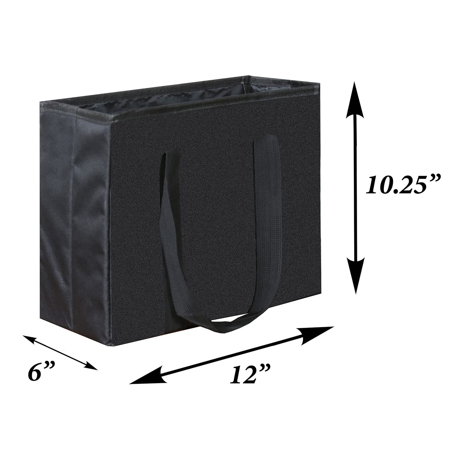 HOME DISTRICT Document Organizer Tote - Portable File Box with Handle Holds Letter Size Folders