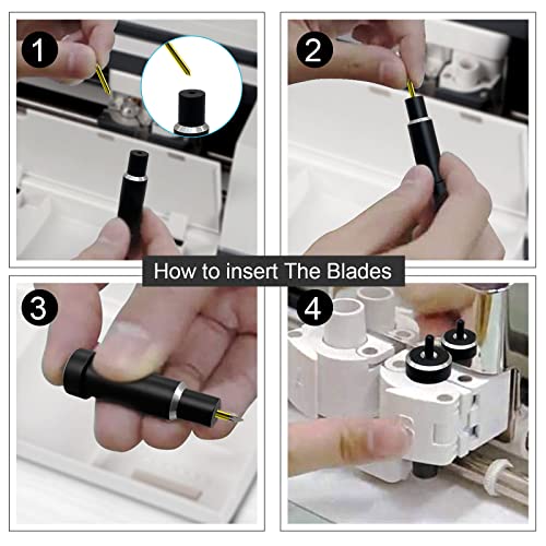 2 PCS Premium Fine Point BladeĀ Compatible with Cricut Explore Air 2/Explore 3, Replacement Cutting Blades Compatible with Cicut Maker/Maker 3, Can Cut Most thinner Materials, Original Version