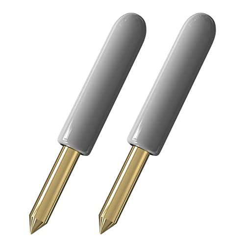 2 PCS Premium Fine Point BladeĀ Compatible with Cricut Explore Air 2/Explore 3, Replacement Cutting Blades Compatible with Cicut Maker/Maker 3, Can Cut Most thinner Materials, Original Version