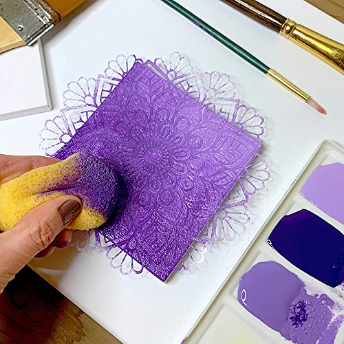 Easy Cut Stencil Sheet Set of 24-12”x12” Acetate Mylar for Cricut Vinyl Cutting – Craft Material