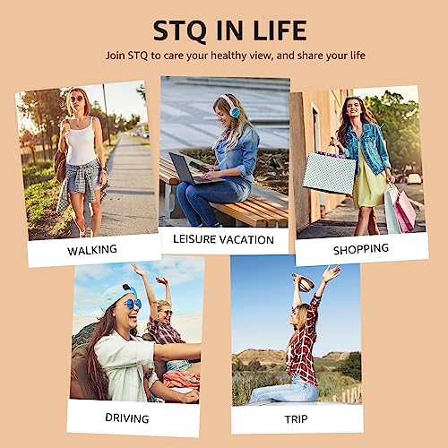 STQ Casual Shoes for Women Slip On Loafers Shoes Low Top Canvas Sneakers Light Grey 8.5