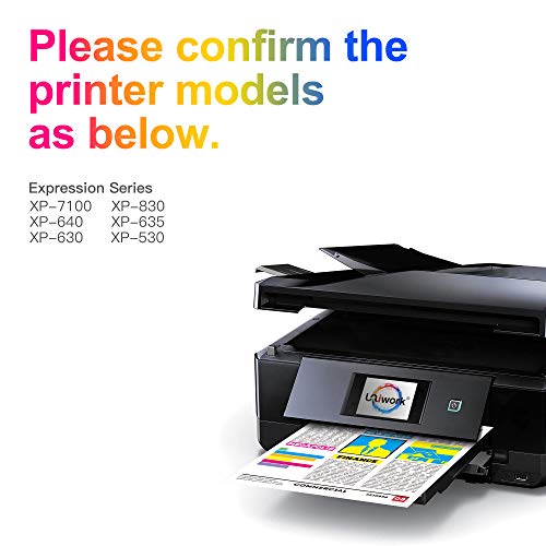 Uniwork Remanufactured Ink Cartridge Replacement for Epson 410XL 410 XL T410XL use for XP-830 XP-640 XP-7100 XP-630 XP-530 XP-635 Printer Tray (1 Cyan 1 Magenta 1 Yellow, 3 Pack)