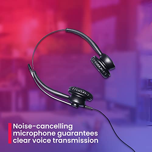 XS 825 Headset Bundle for Training, Coaching, Monitoring, Supervising, Onboarding - Compatible Deskphones Include Avaya, Yealink, Polycom, Cisco, Mitel, Nortel, Toshiba (Stereo, Basic Bundle)