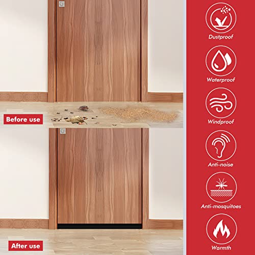 1PCS Door Draft Stopper,Door Sweep for Exterior & Interior Doors,Door Bottom Seal Dust and Noise Insulation Weather Stripping Draft Guard Insulator
