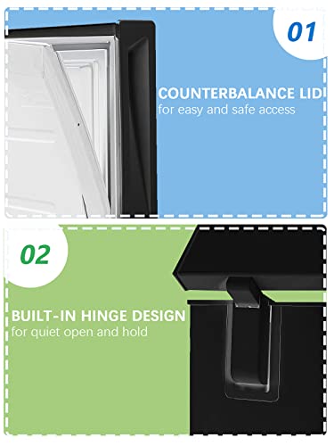 Chest Freezer Freestanding Deep Freezer 5.0 Cu Ft with Storage Basket and Adjustable Feet Top Open Door Small Compact Freezer Adjustable Thermostats for Garage Dorm Kitchen Office Business, Black