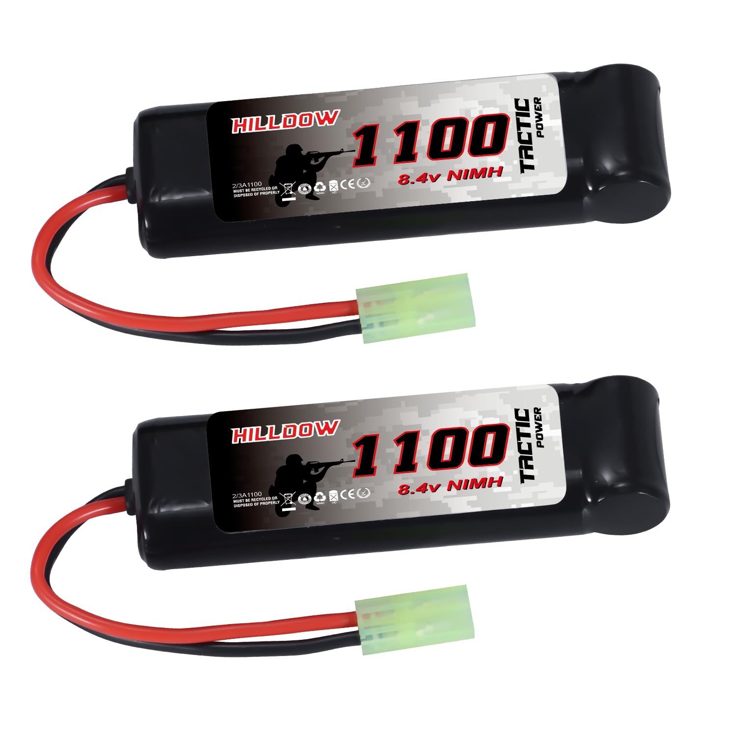 Hilldow NiMH Battery 8.4V 1100mAh Battery